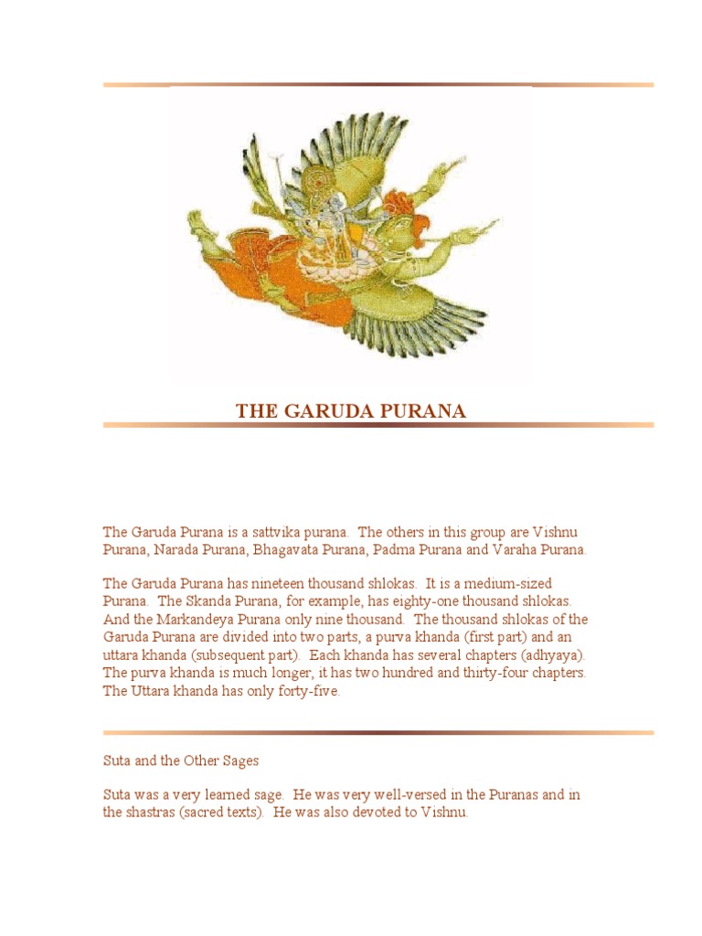 The Garuda Purana | PDF | Planets In Astrology | Puranas