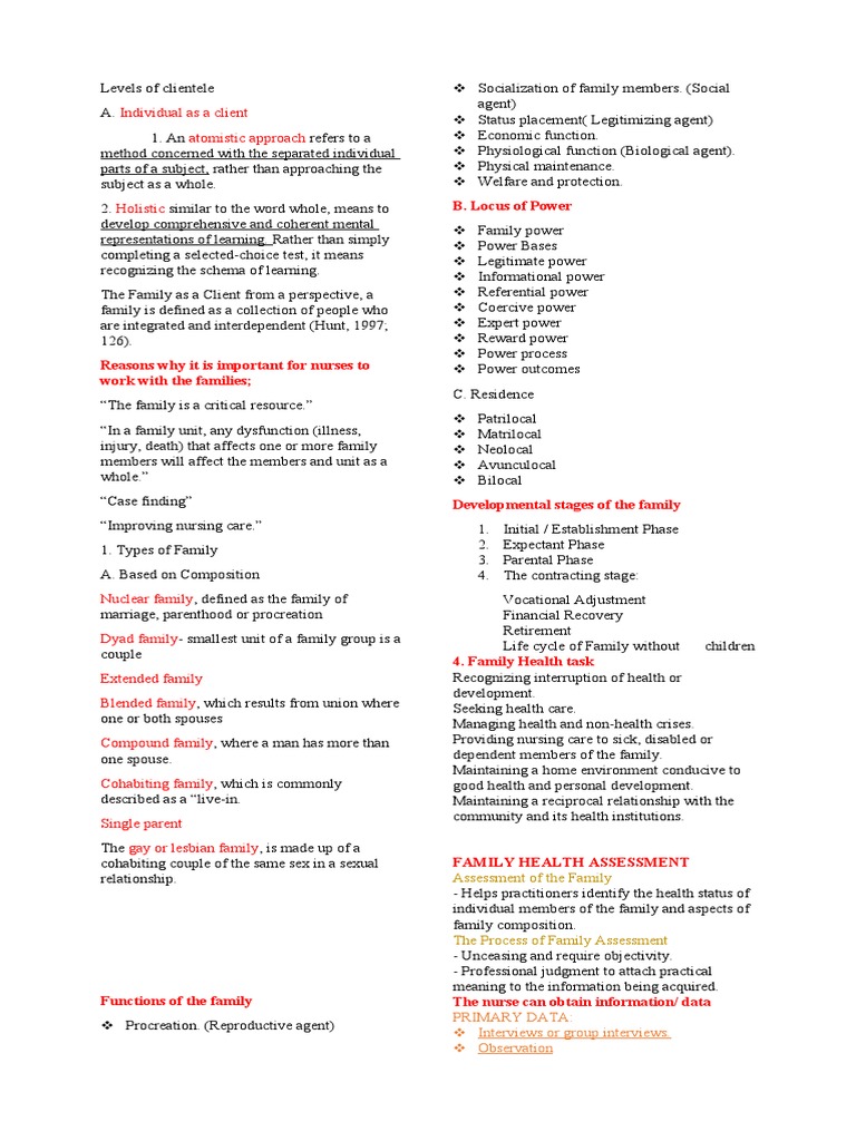 B. Locus of Power: Individual As A Client Atomistic Approach | PDF ...