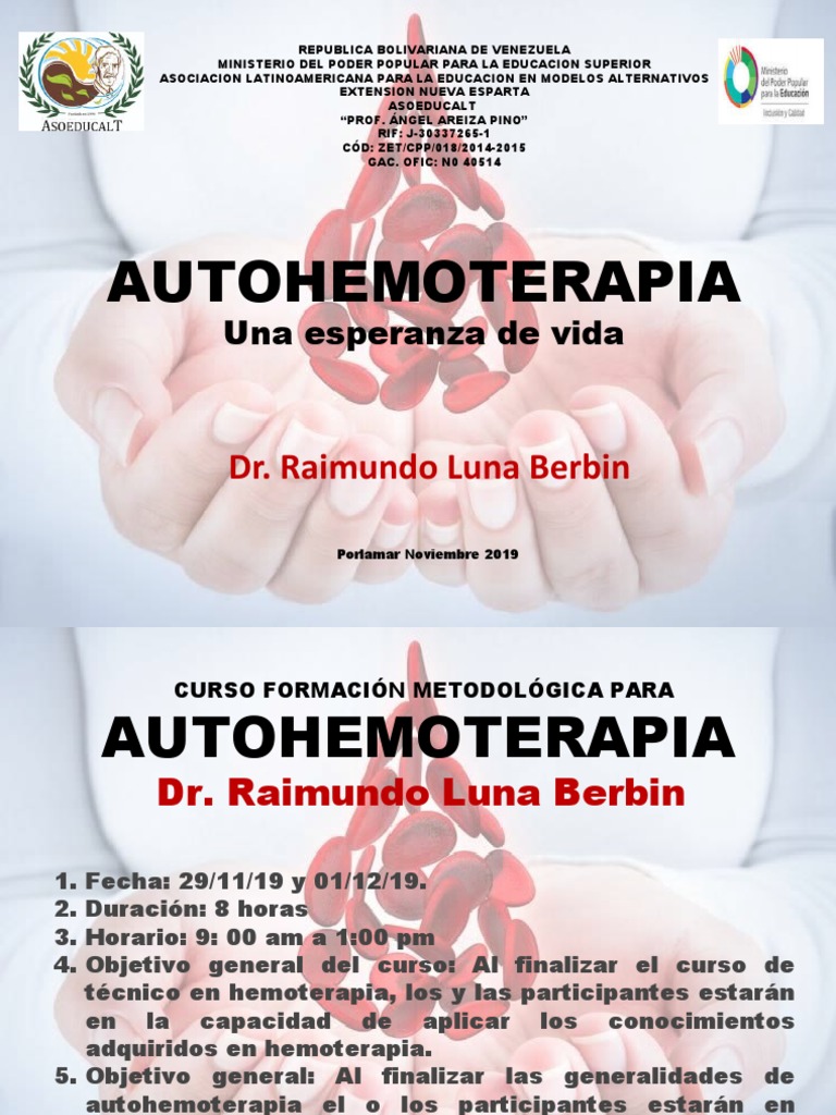 AUTOHEMOTERAPIA | PDF | Sistema inmune | Antioxidante