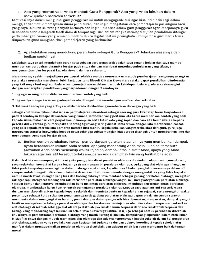 Contoh Karangan Faedah-faedah Program Motivasi - SethknoeSexton