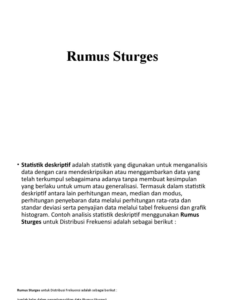 Rumus Struges | PDF