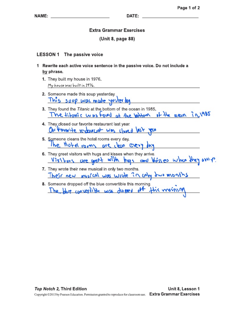 Unit 8 English | PDF