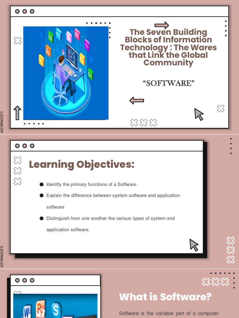 The Seven Building Blocks: Types of Software | PDF | Software ...