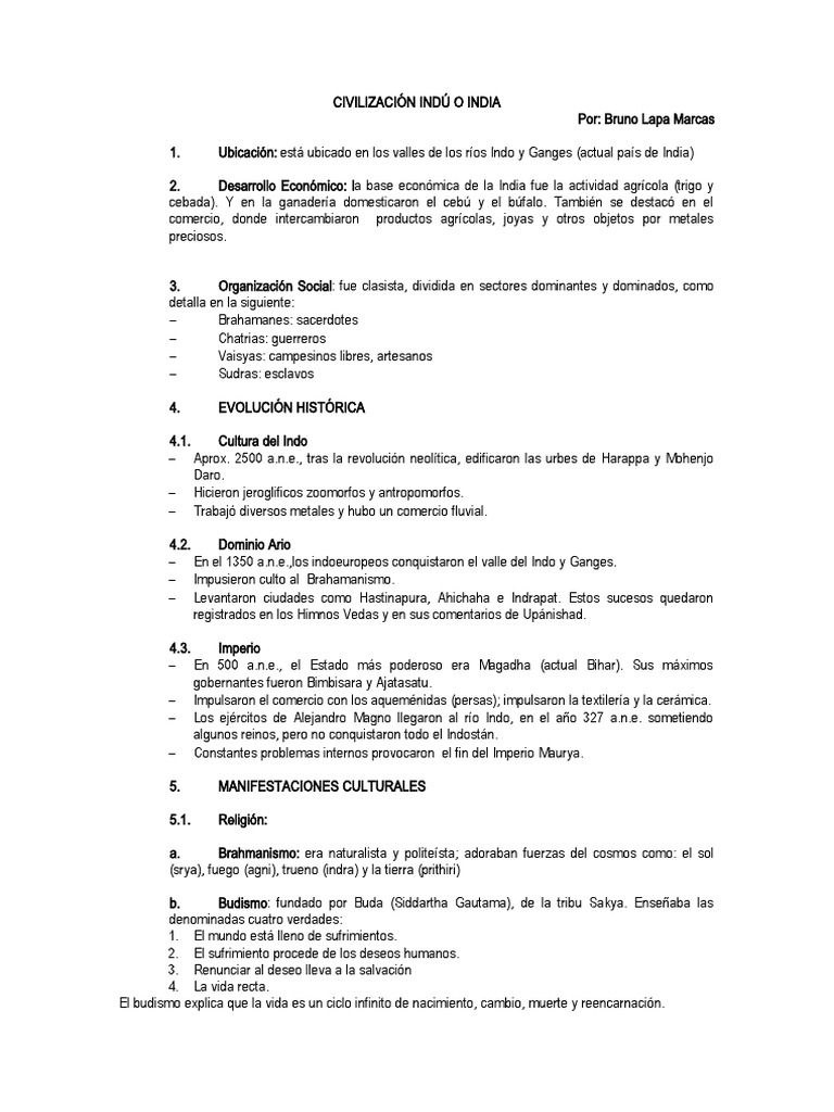 Civilización Indú y su Evolución | PDF | China | Política mundial