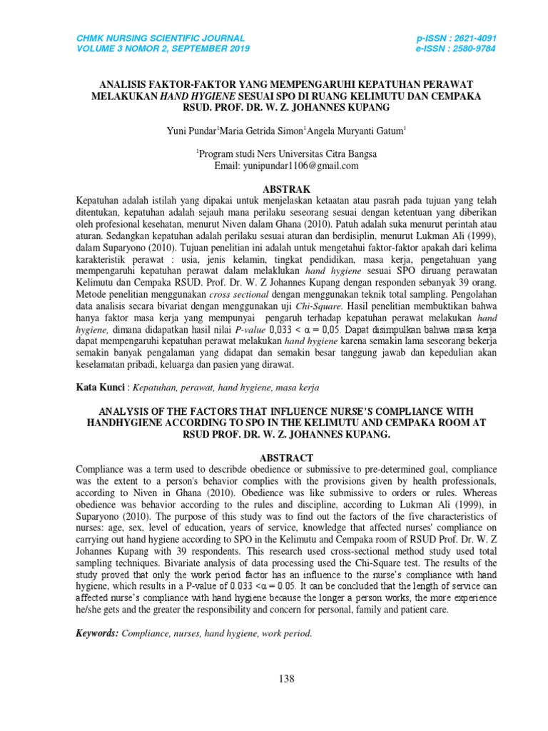 Analisis Faktor Faktor Yang Mempengaruhi A0815c77 | PDF