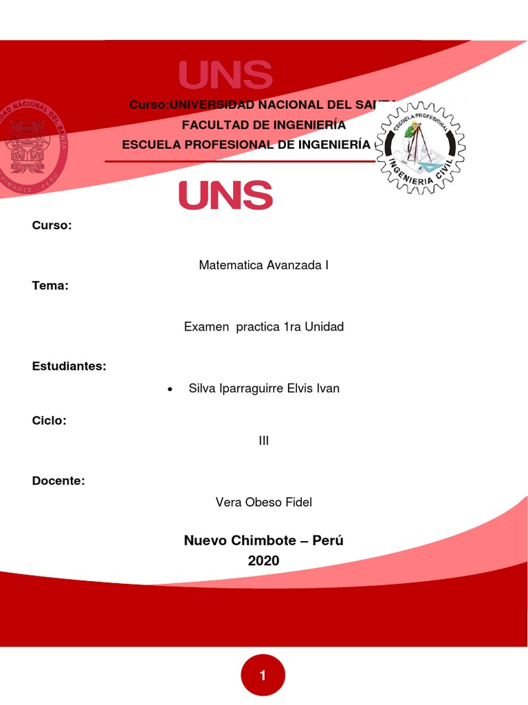 Examen 1ra Unidad | PDF