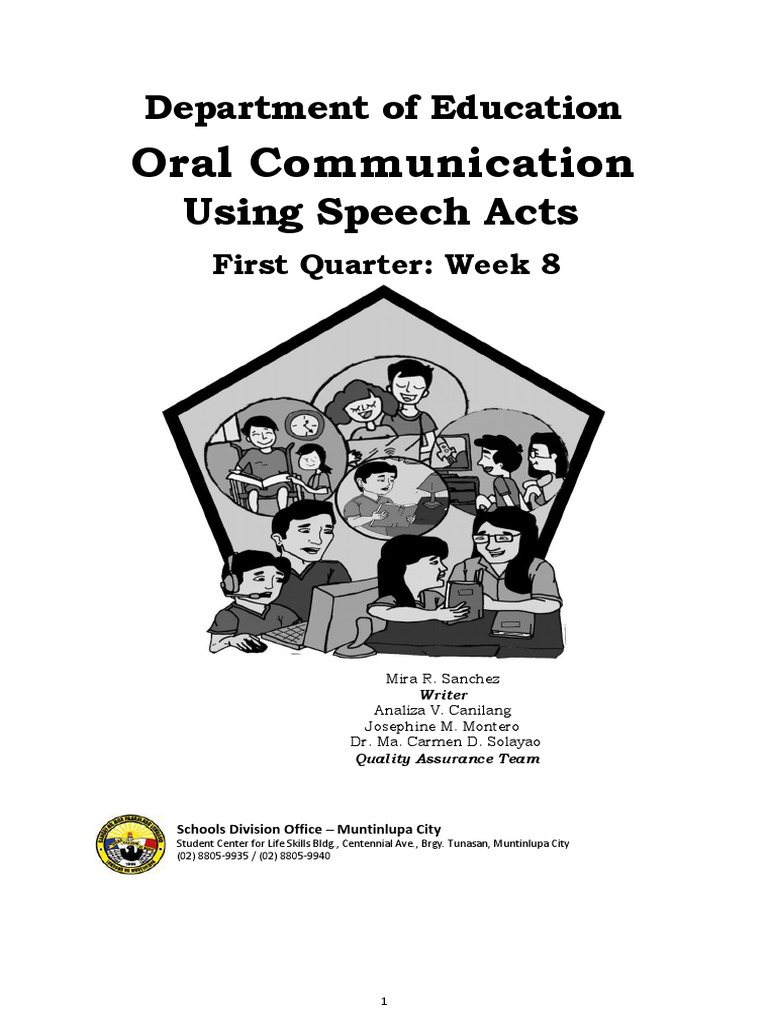 Oral Communication: Using Speech Acts | PDF | Philosophical Theories ...