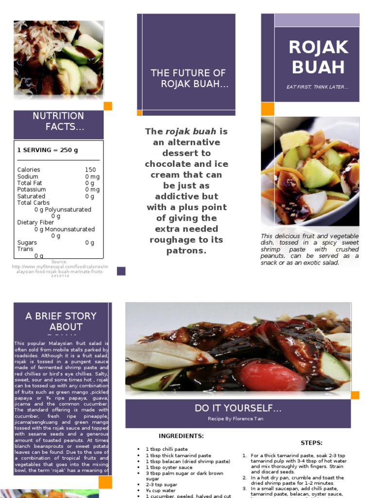 Rojak Buah | PDF | Vegan Cuisine | Edible Plants