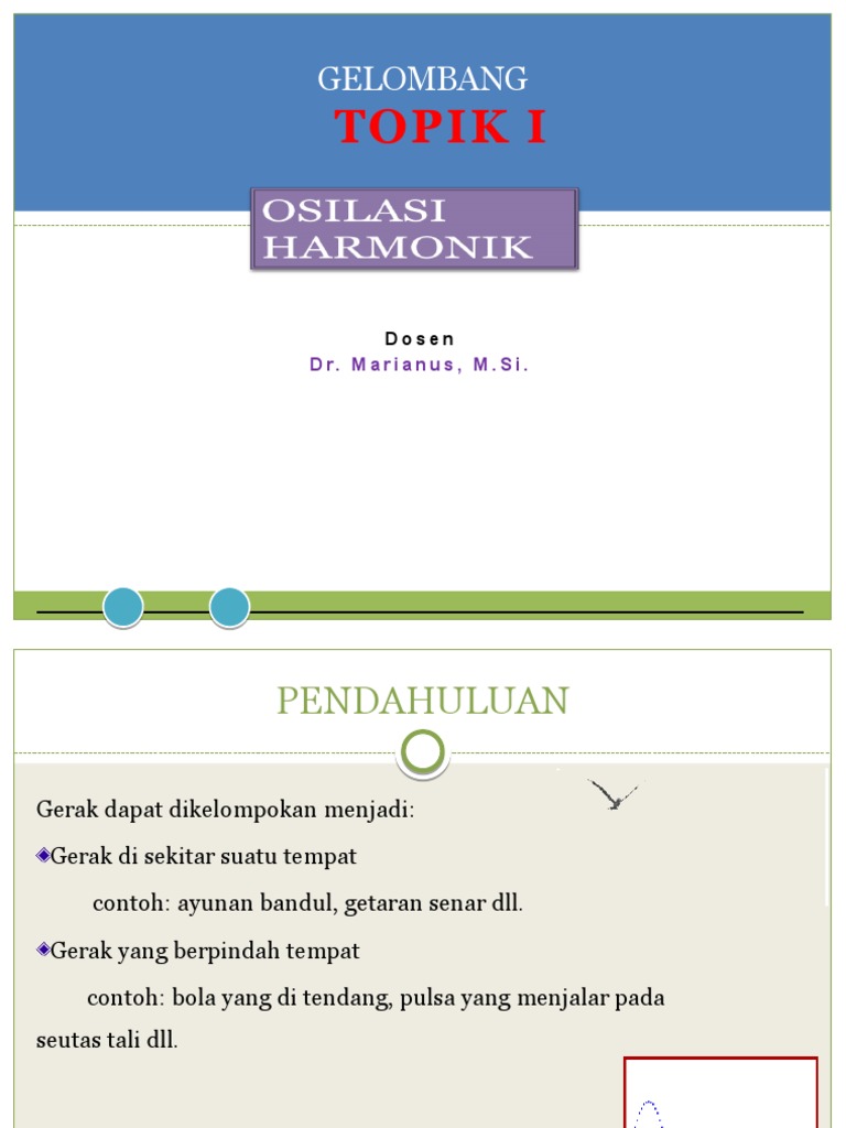 1 (Osilasi Harmonik) | PDF