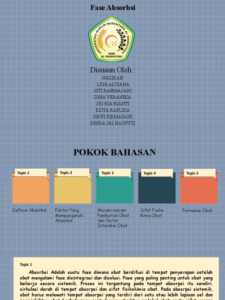 Fase Absorpsi Obat | PDF