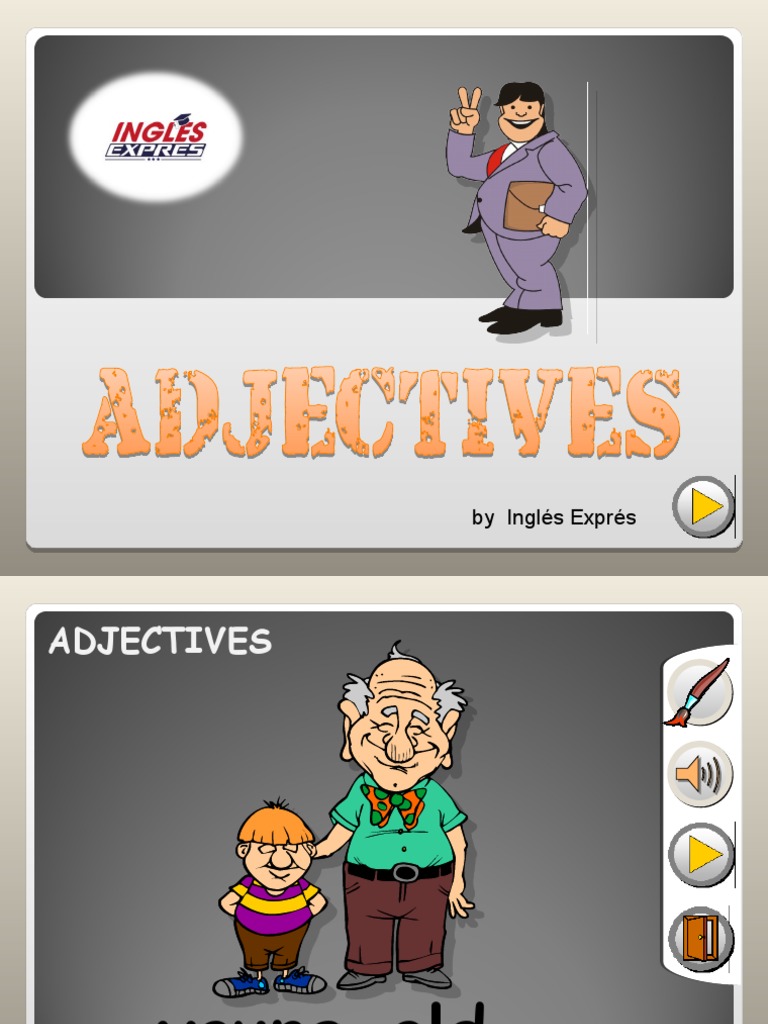 Animated Opposites of Adjectives | PDF