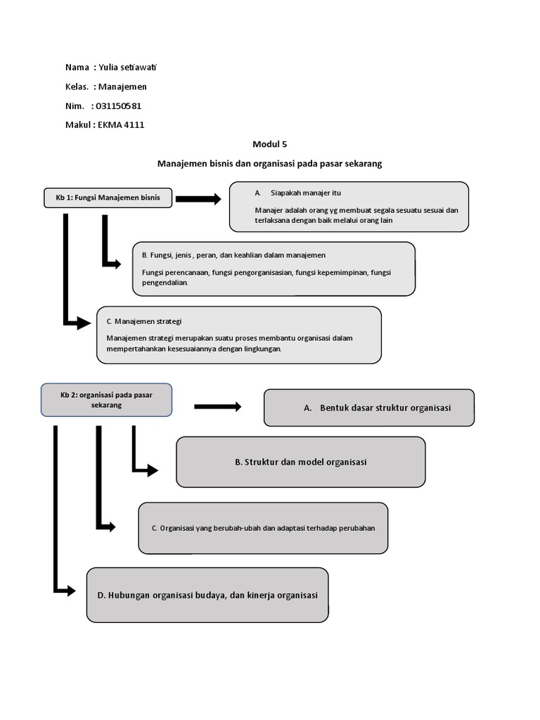Tugas Peta Konsep - Ekma 4111 - Yulia Setiawati | PDF