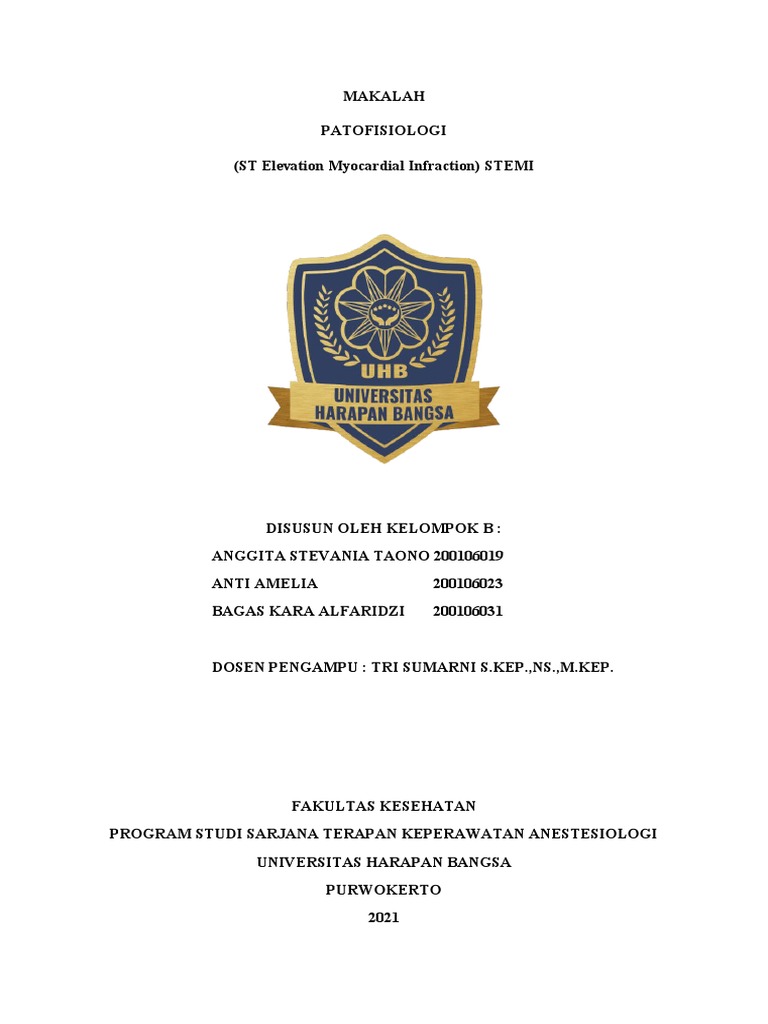 Patofisiologi dan Penatalaksanaan STEMI | PDF