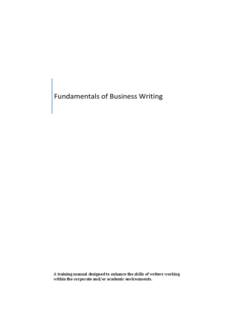 Business Writing Fundamentals Guide | PDF | Comma | Bracket