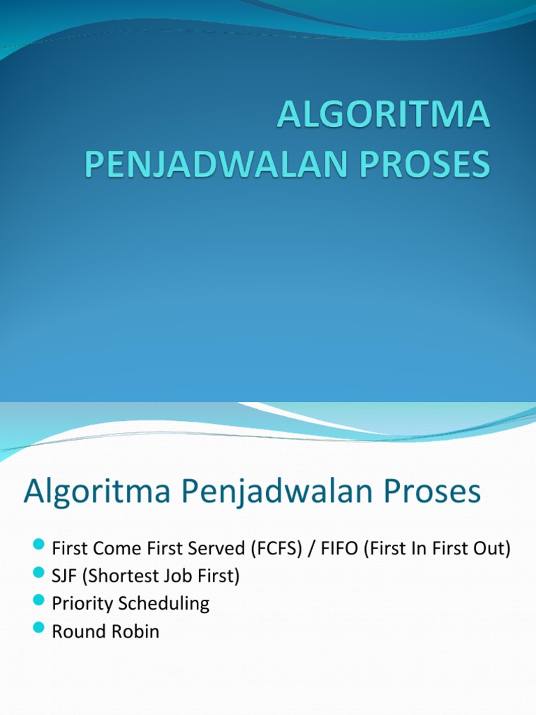 Algoritma Penjadwalan Proses | PDF