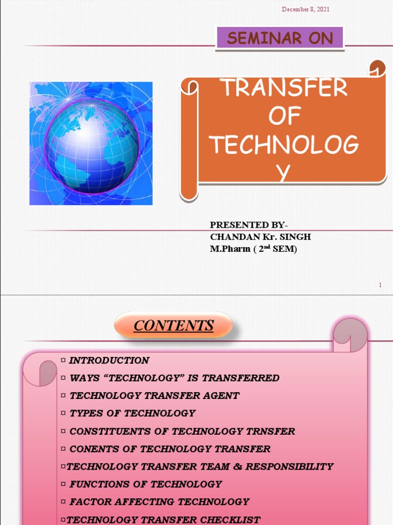 Transfer of Technology | Download Free PDF | Innovation | Technology ...