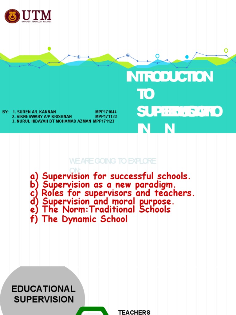 EDUCATIONAL SUPERVISION Chapter 1 | PDF | Teachers | Leadership