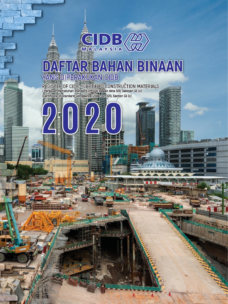 Daftar Bahan Binaan CIDB 2020 | PDF