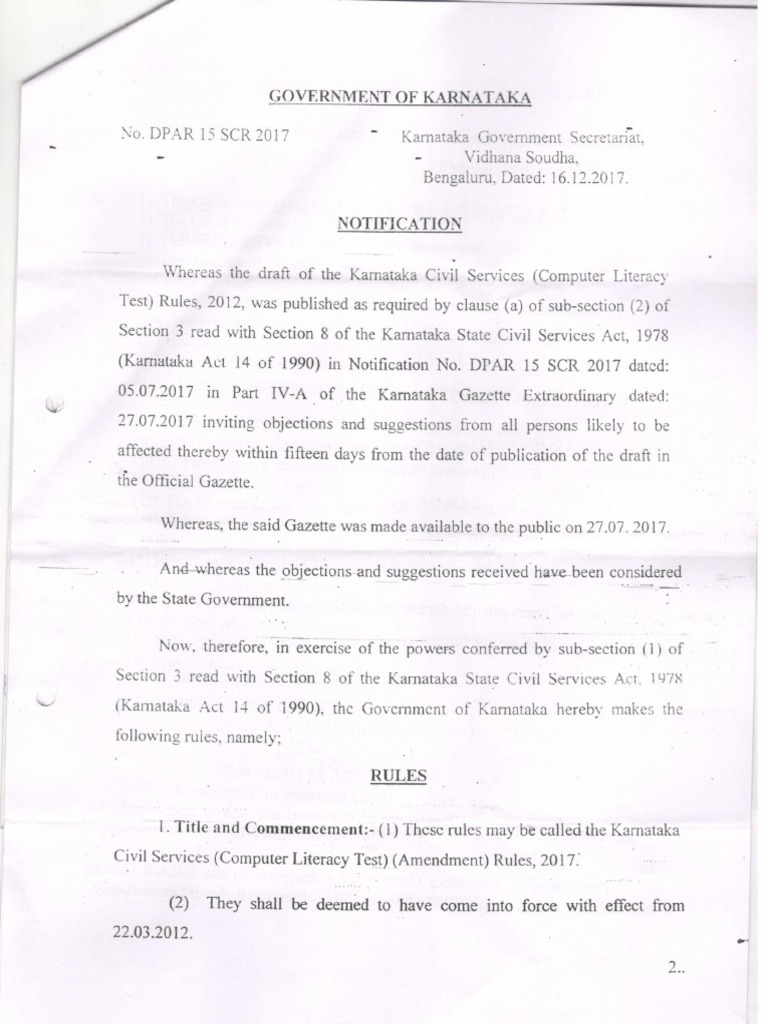 GO-CLT-Extention of Period and Passing Marks | PDF