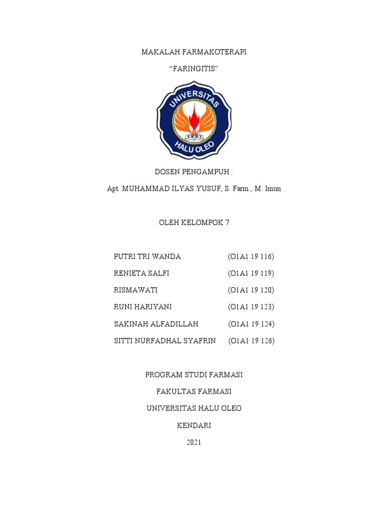 Faringitis Kronik: Penatalaksanaan dan Terapi | PDF | Kesehatan Holistik
