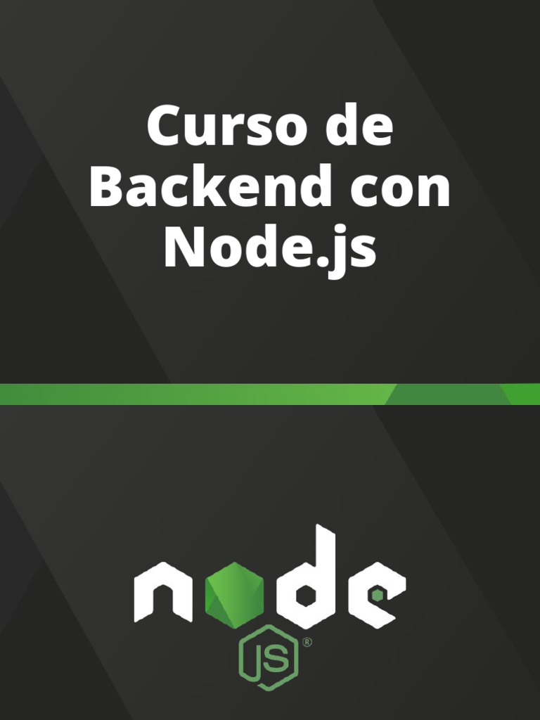 Curso de Backend Con Node - Js | PDF