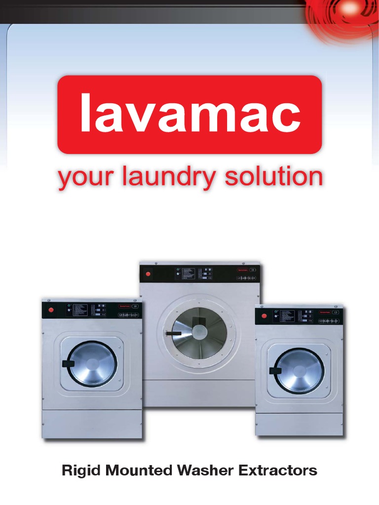 Heavy Duty Rigid Mounted Washer Extractors from Lavamac: Detailed ...