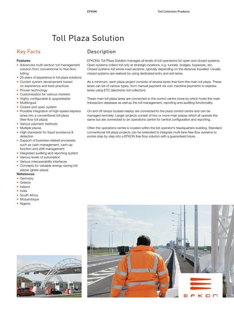 Toll Plaza Solution: Key Facts | PDF | Toll Road | Systems Engineering
