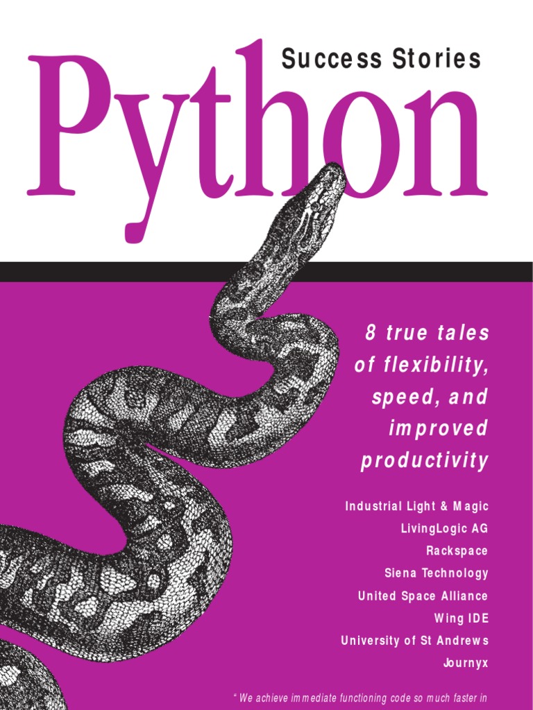 Python Success Stories | Python (Programming Language) | Application ...
