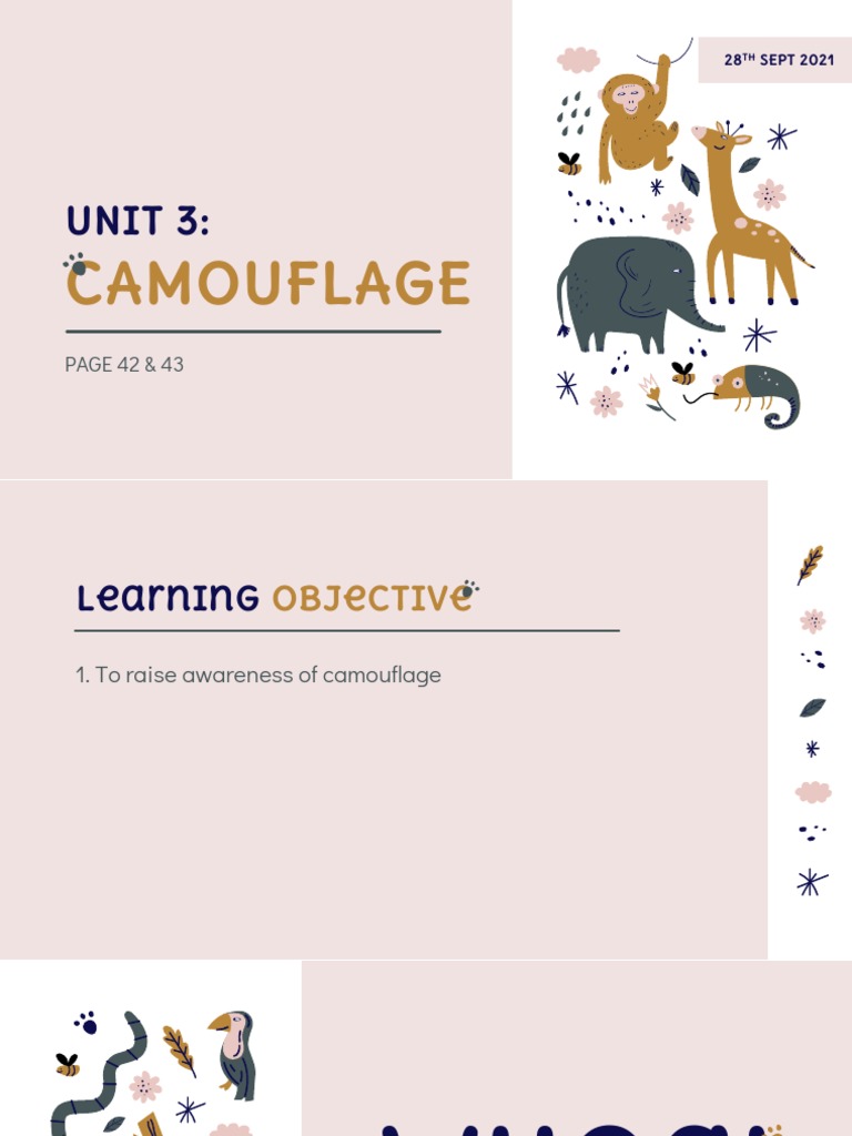 Unit 3 Pet Show (Camouflage) | PDF
