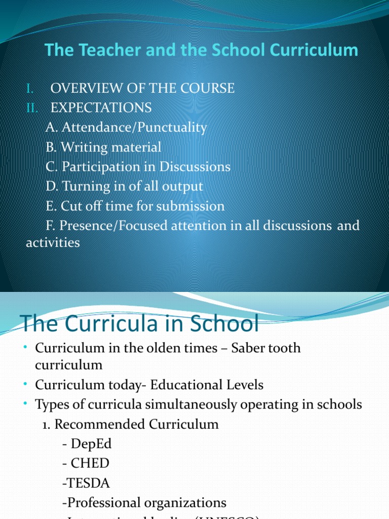 Understanding School Curriculum Types | PDF