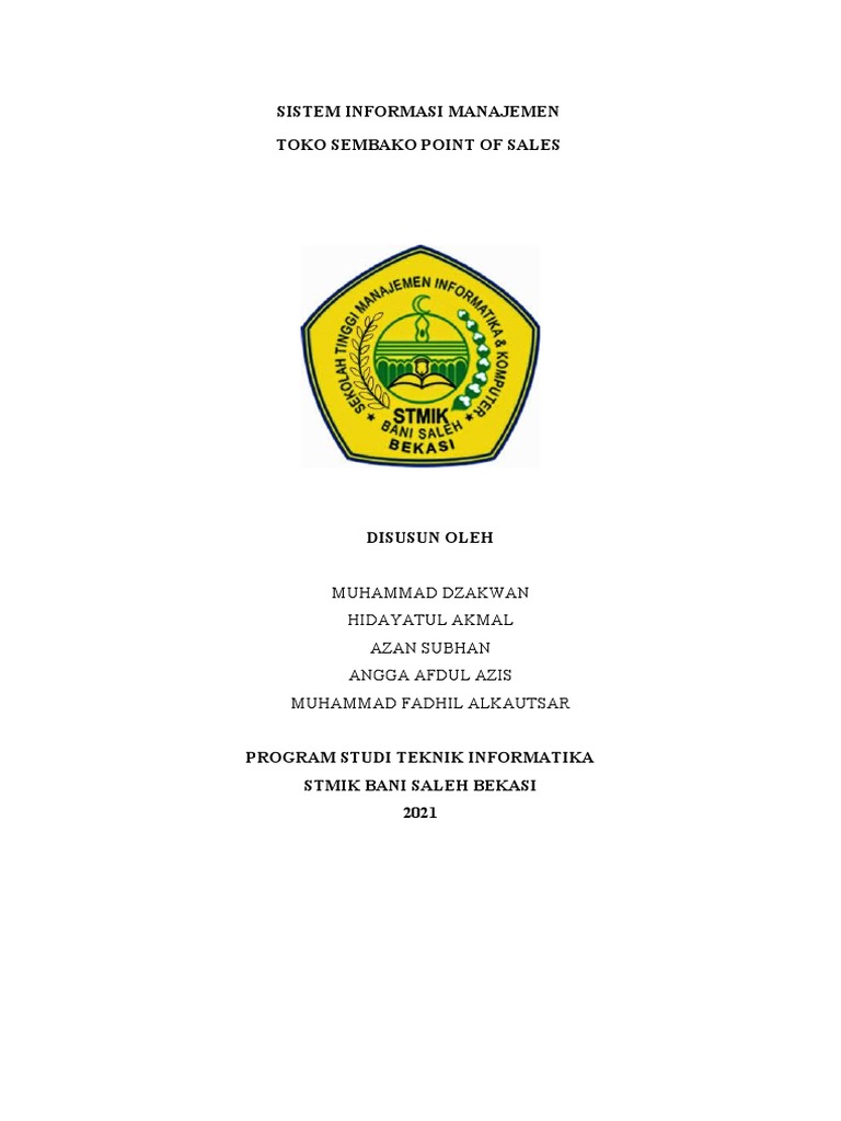 Sistem Manajemen Toko Sembako Efisien | PDF | Pengelolaan Keuangan & Uang