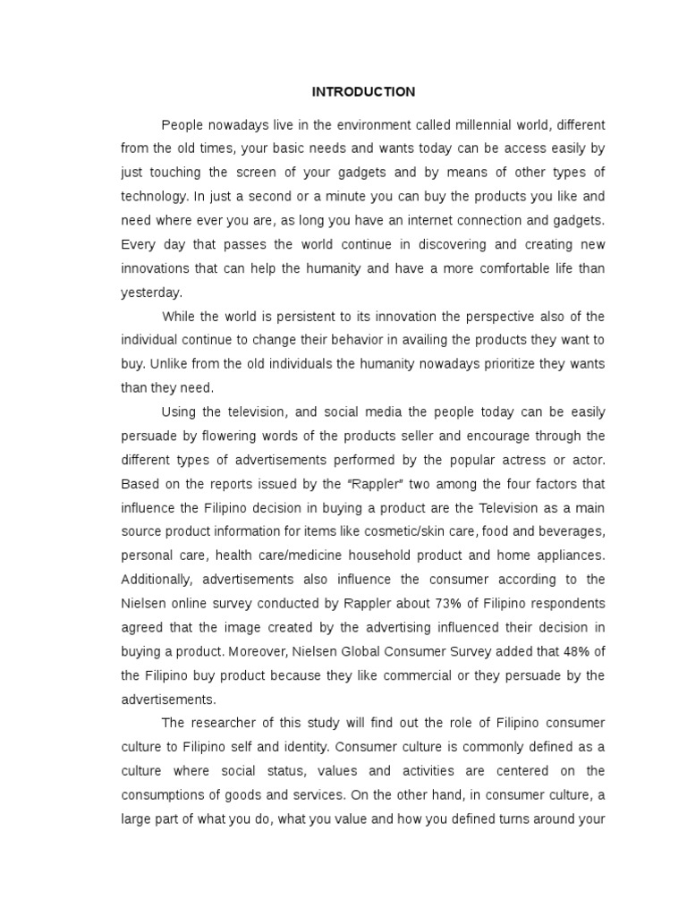 Filipino Consumer Culture and Identity | PDF | Identity (Social Science ...
