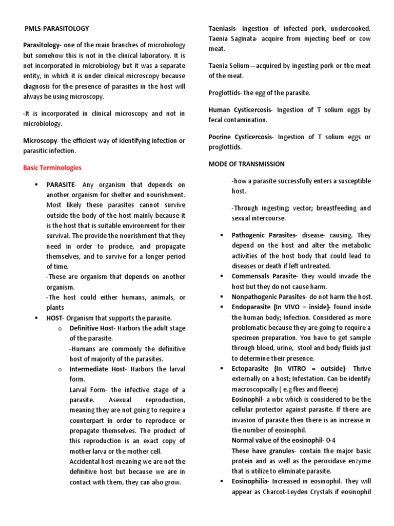 Parasitology and Clinical Micros | PDF | Urine | Creatinine