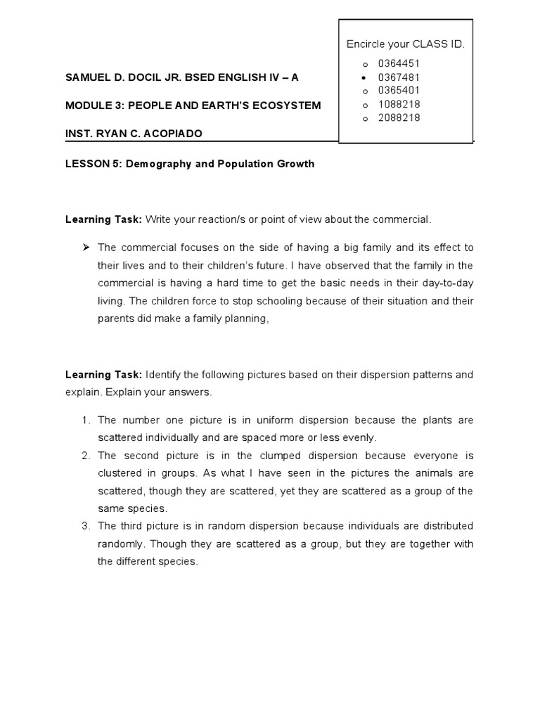 Understanding Dispersion Patterns | PDF | Population | Logistic Function