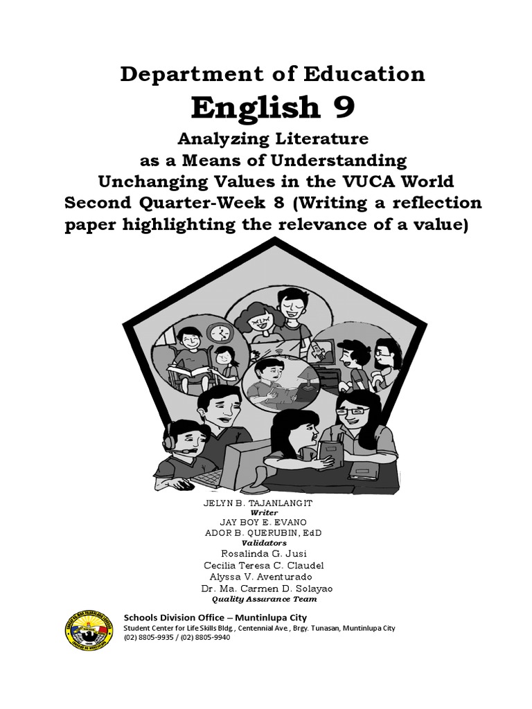 8 Final English Grade 9 Week 8 Second Quarter | PDF | Creativity | Learning