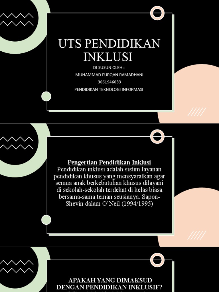 Uts Pendidikan Inklusi | PDF