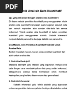 Pengertian Teknik Analisis Data Menurut para Ahli | PDF | Komputer