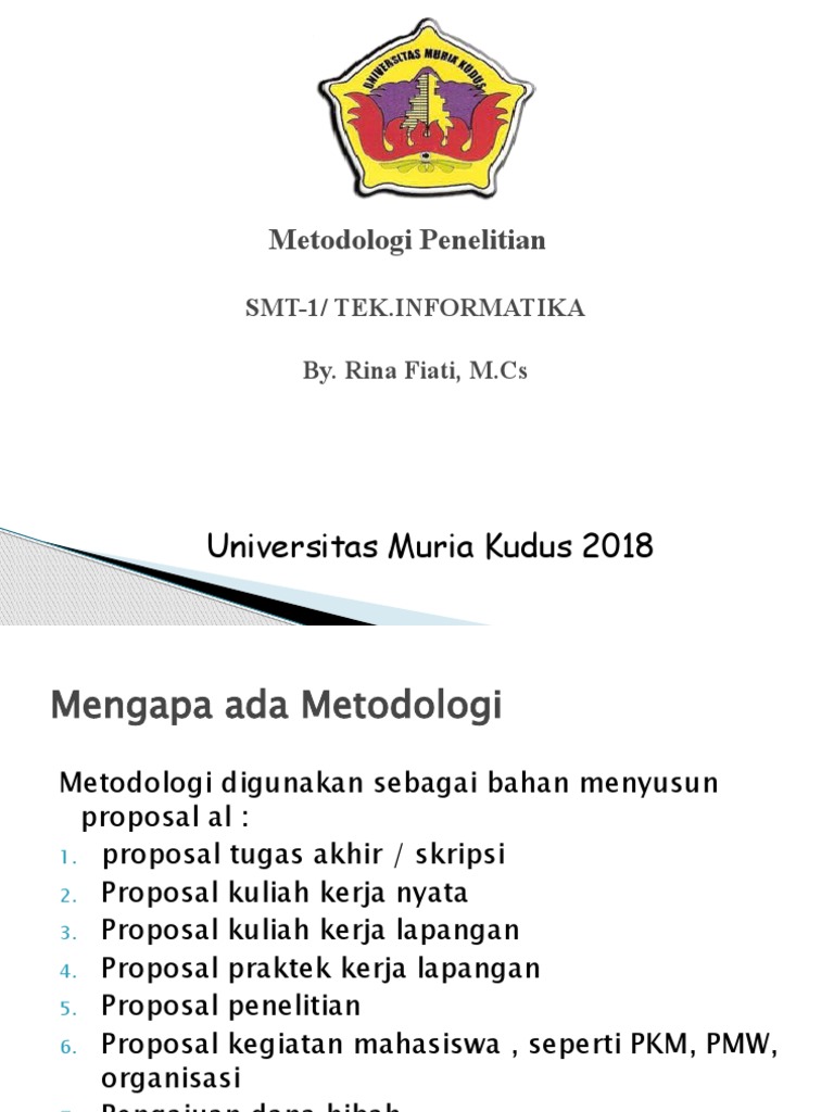 Pengertian Metodologi Dan Metode Penelitian | PDF