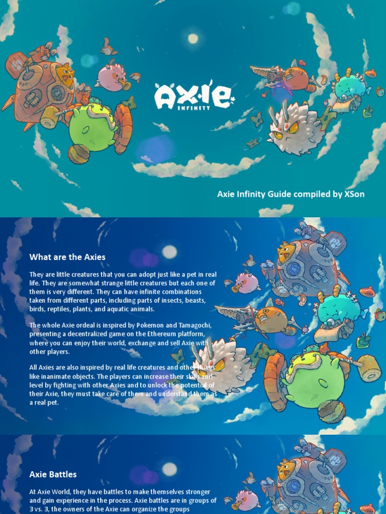 Axie Infinity Guide - XSon | PDF | Sports & Recreation | History