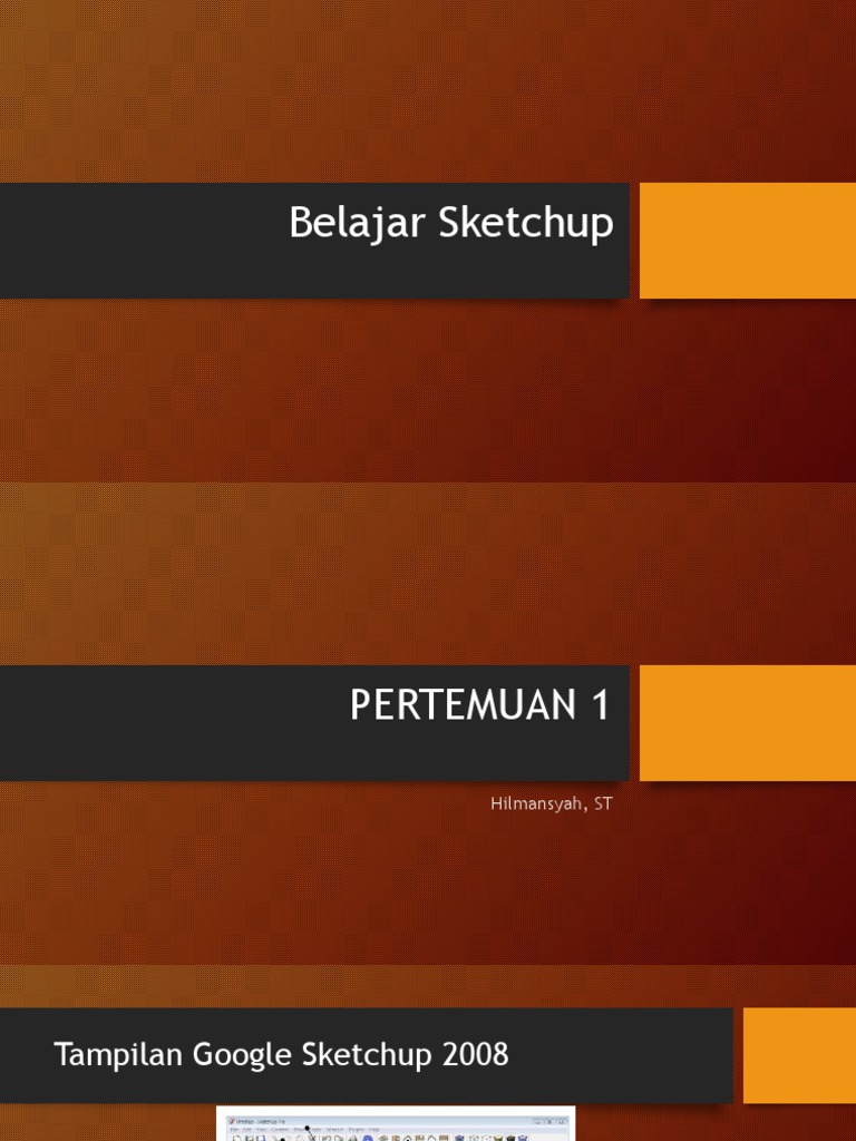 Materi Sketchup Hari Ke 3 | PDF