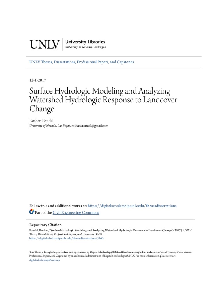 Urban Hydrology Modeling Insights | PDF | Flood | Surface Runoff