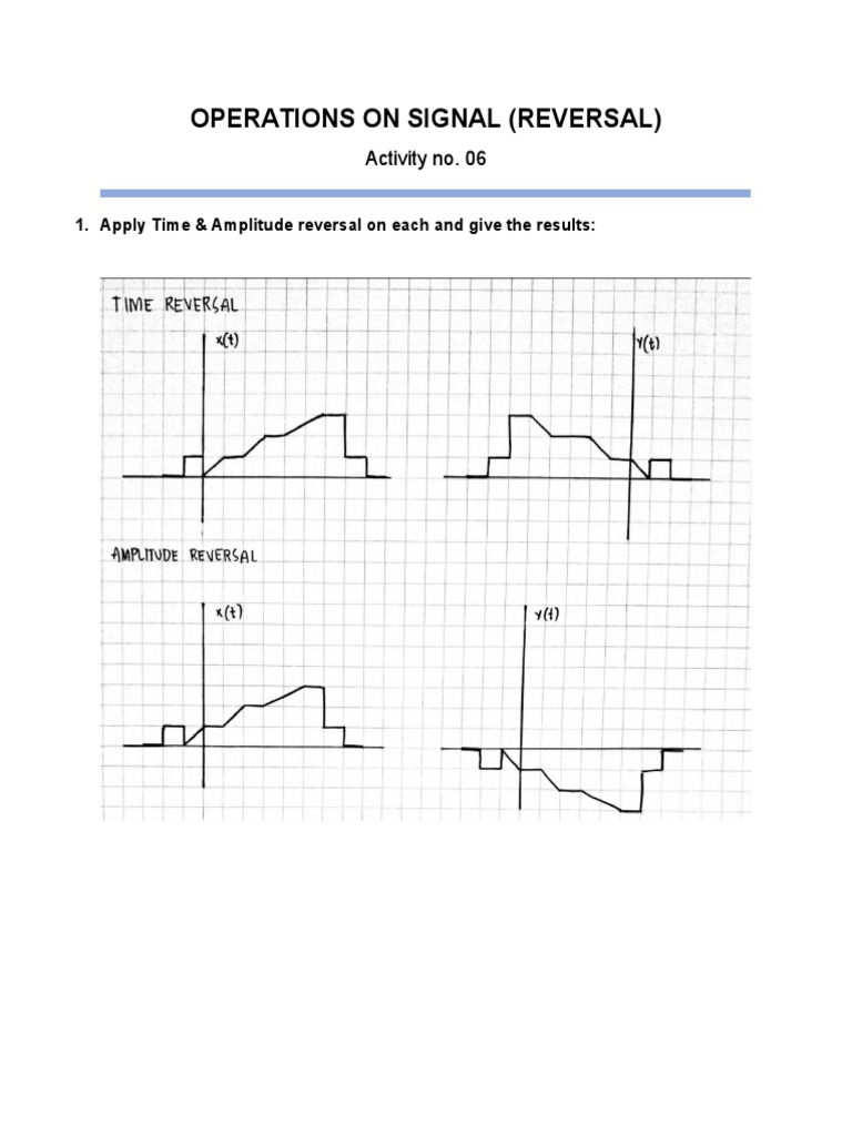 Signal Reversal Operations Guide | PDF