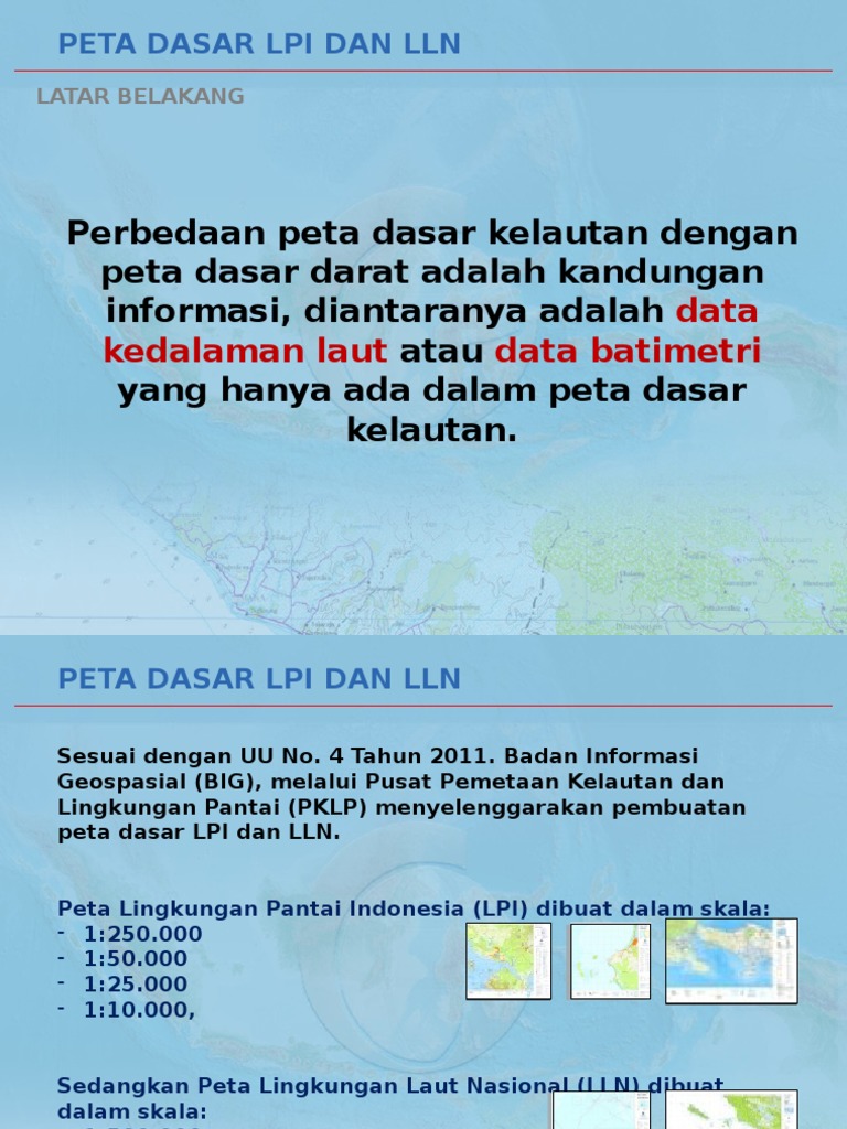 Peta Dasar LPI Dan LLN | PDF