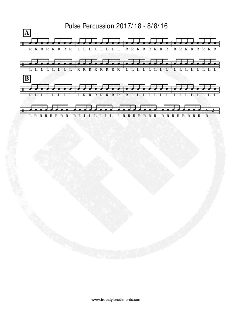Drum Rudiments Show 6 | PDF