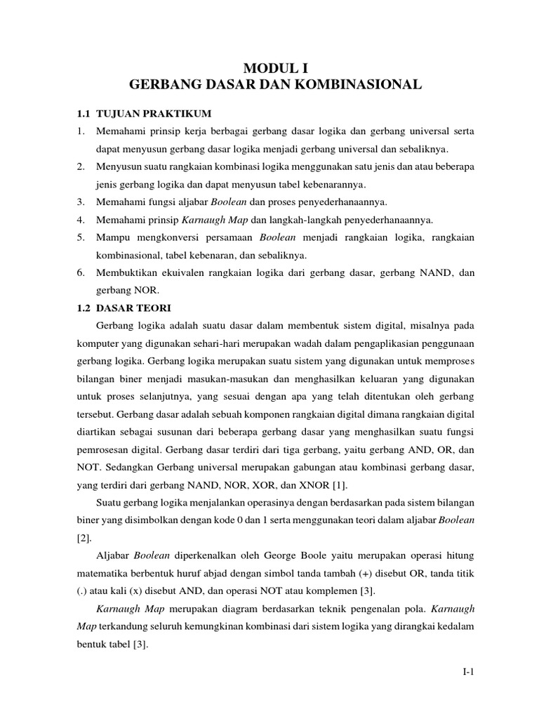 Laporan - Modul 1 | PDF