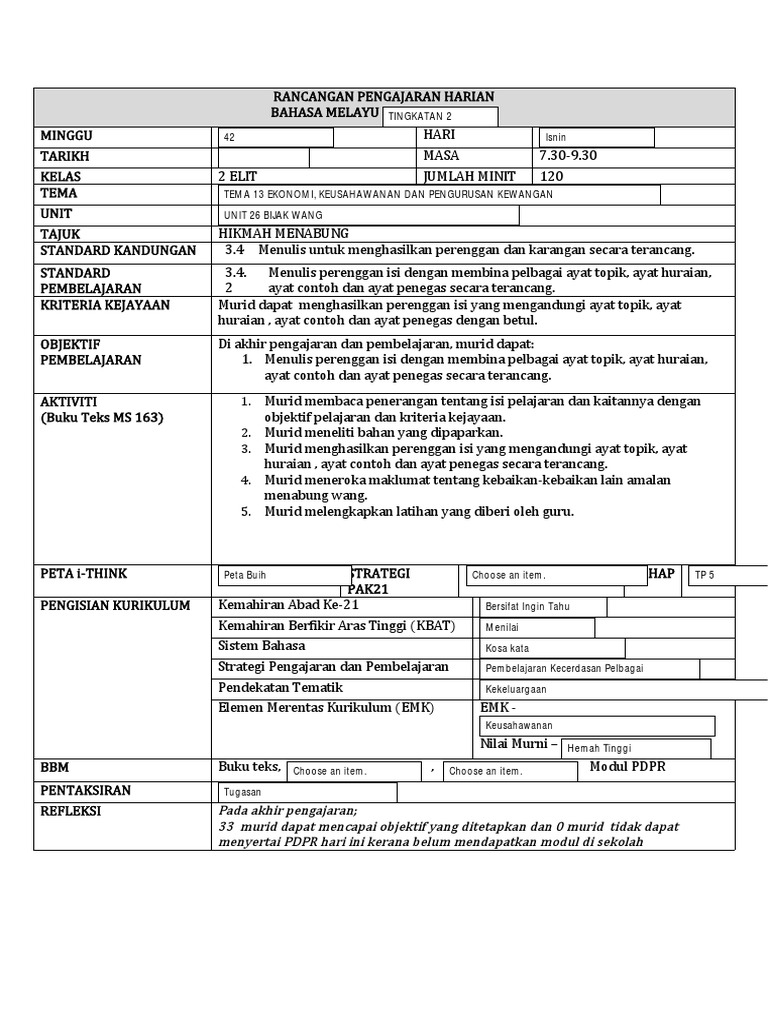 RPH BM 18-22 Okt | PDF