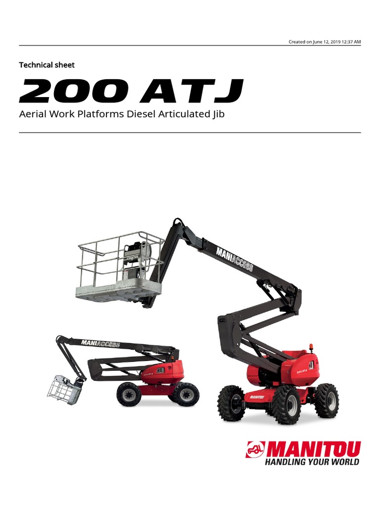 A Detailed Technical Specification Sheet for the 200 ATJ Aerial Work ...