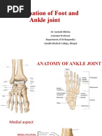 Foot and Ankle Examination Guide | PDF | Foot | Ankle