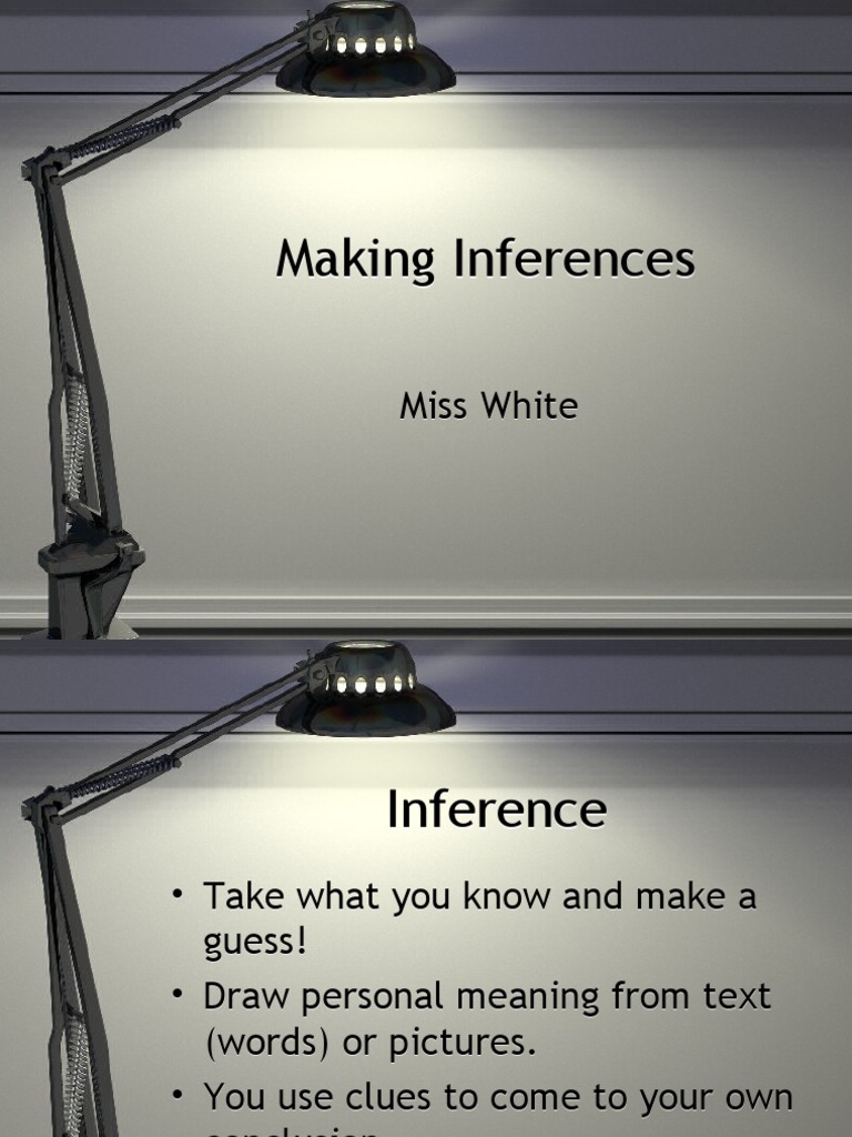 Making Inferences PowerPoint | PDF