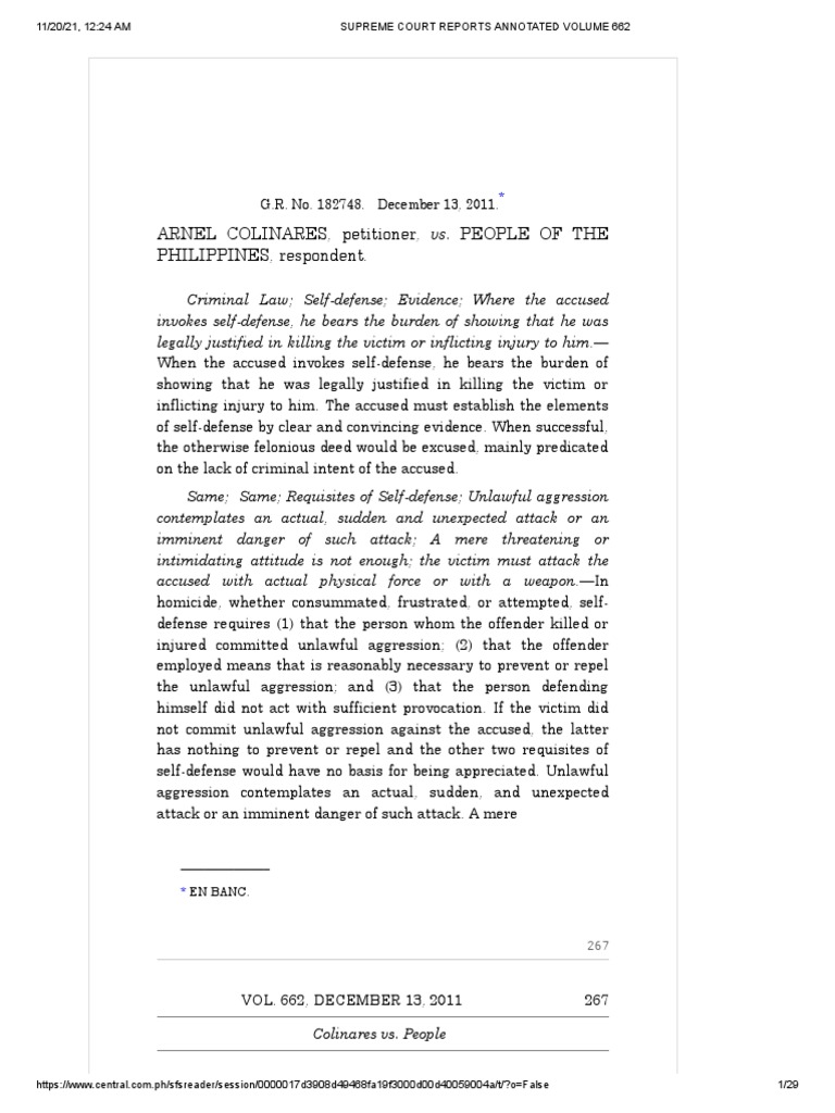 Arnel Colinares, Petitioner, vs. People of The PHILIPPINES, Respondent ...